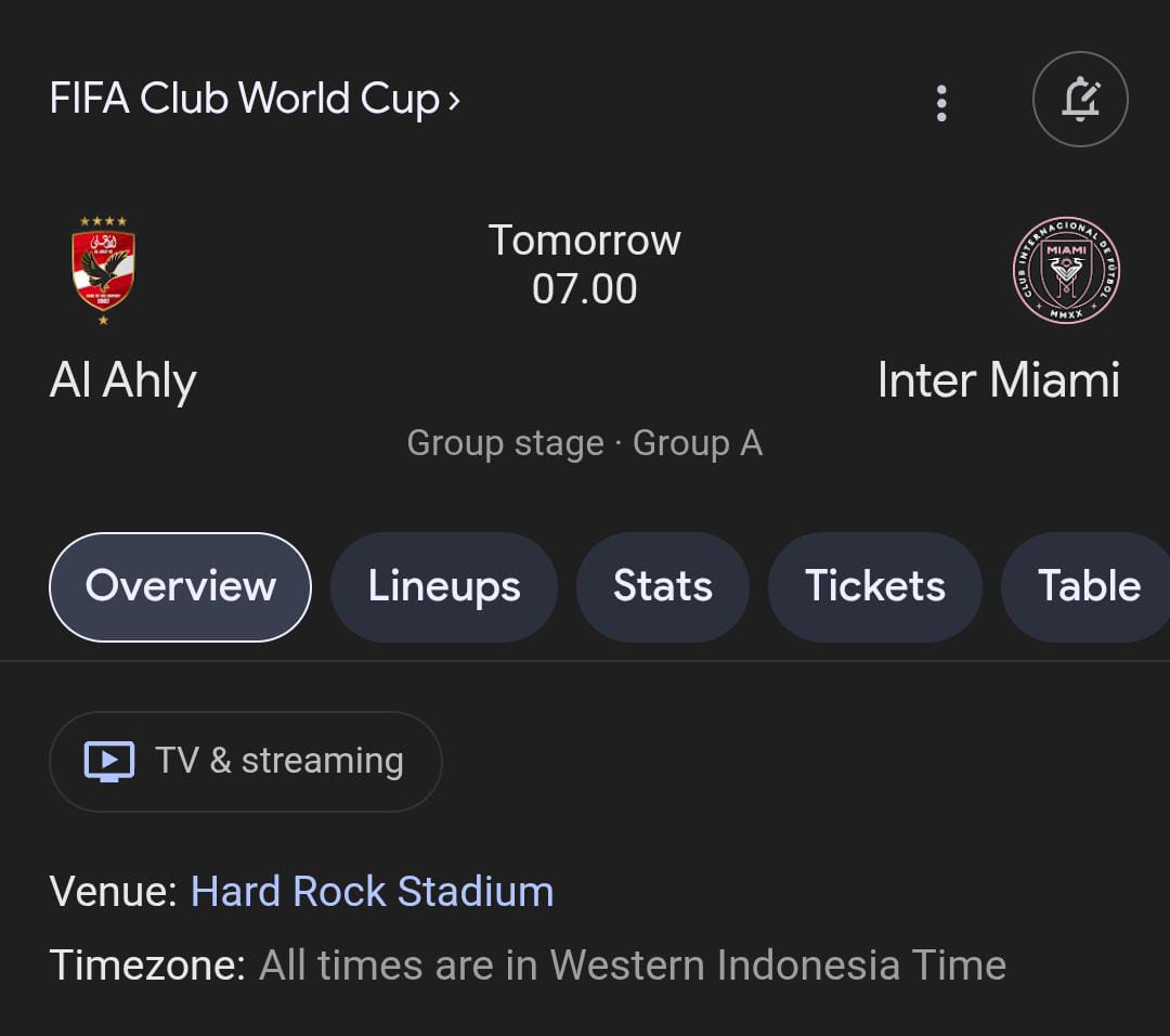 Pertandingan Piala Dunia Antarklub 2025 Dimulai Hari Ini, Inter Miami ...